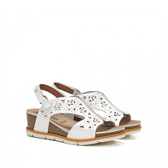 FLUCHOS | Shoes | New Fluchos Women Gold Sandal In Texas Blanco | Poshmark